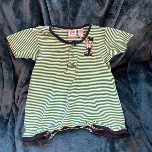 Acme Baby | One Pieces | Vintage Acme Baby Roadrunner Coyote Stripes ...